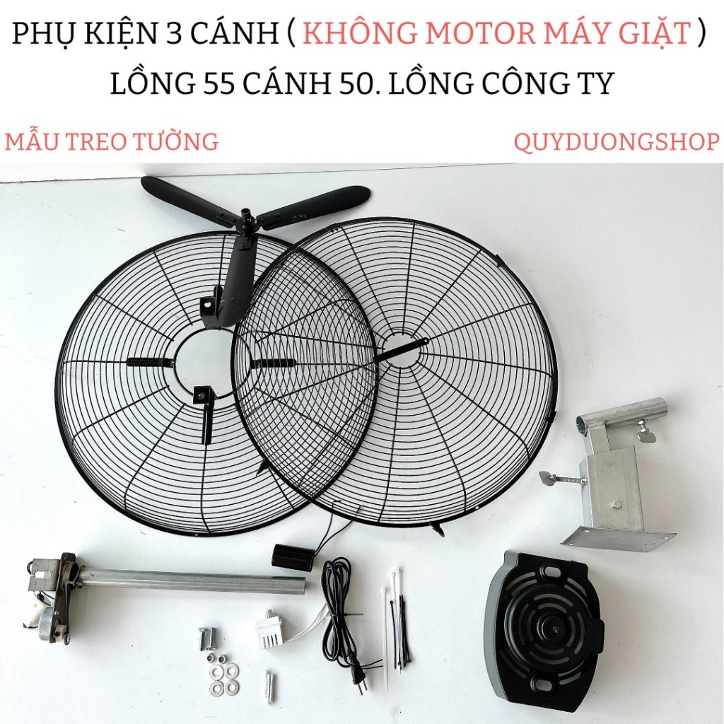 Phụ Kiện 3 Cánh " Mẫu Treo Tường " [ KHÔNG CÓ MOTOR Máy Giặt ] Lắp Lồng ...