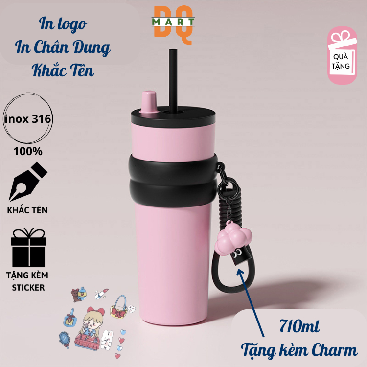 Ly giữ nhiệt cao cấp Candy 316 cốc nước giữ nhiệt thể thao DQMart bình ...