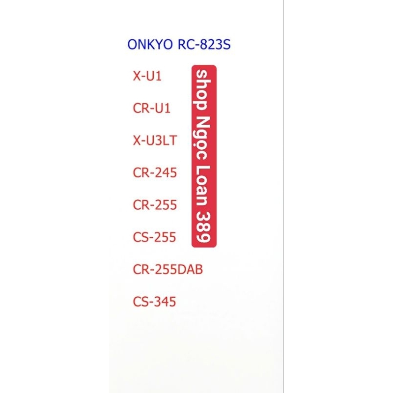Khiển lệnh học Rc 823s dòng dàn onkyo: X-U1. CR-U1. X-U3LT. CR-245. CR ...