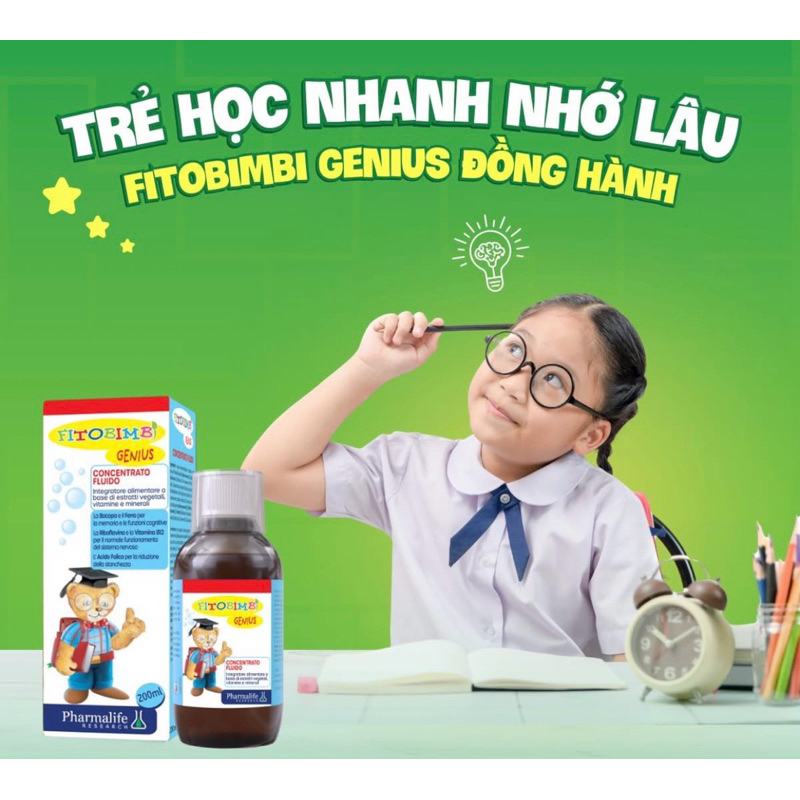 Fitobimbi Genius - Hỗ trợ trẻ tăng cường nhận thức, ghi nhớ tốt; tăng ...