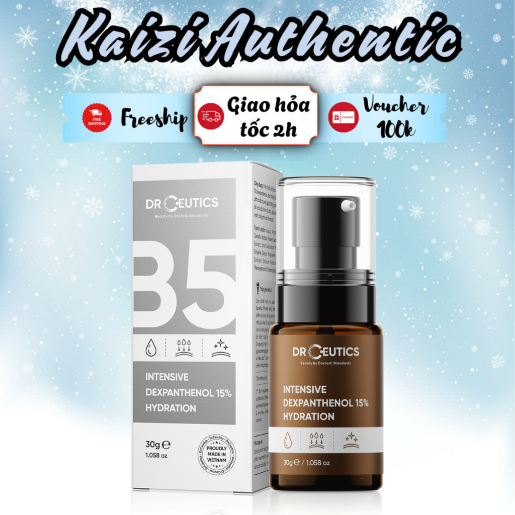 Serum DrCeutics B5 Intensive Dexpanthenol 15% X2 Hydration Cấp Ẩm & Phục Hồi Cho Da Treatment ...