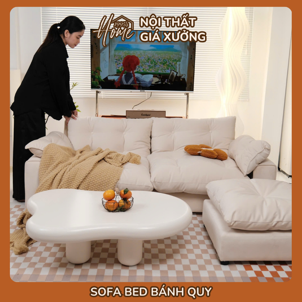 SOFA BED BÁNH QUY ĐA NĂNG VỚI PHẦN TỰA BẬT - SOFA GIƯỜNG SIÊU ÊM VỚI ...