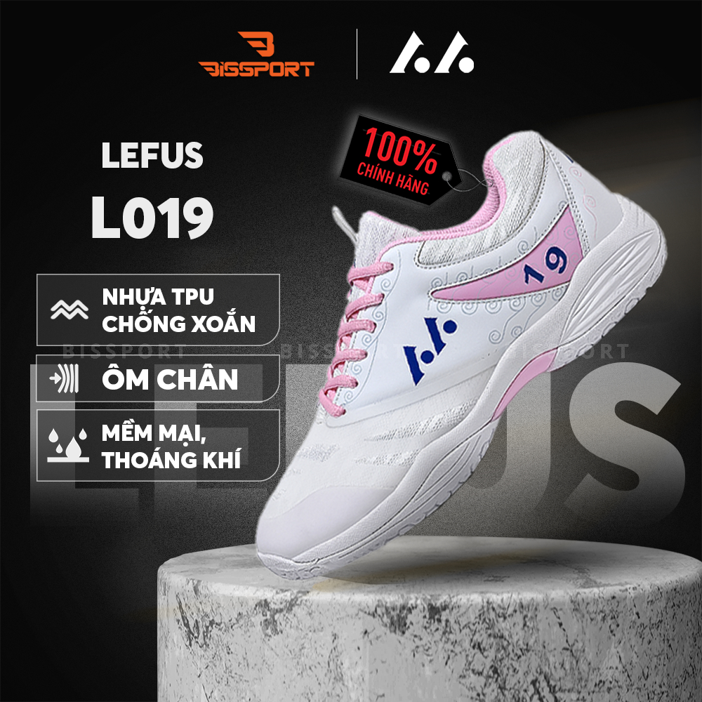 Giày Cầu Lông Bóng Chuyền Lefus Chính Hãng L019 Trắng Hồng - Thiết Kế ...