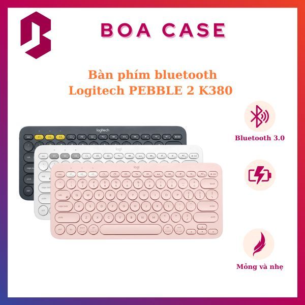 Boa Case - Bàn phím bluetooth Logitech K380 Pebble 2 mỏng nhẹ và nhỏ gọn | Shopee Việt Nam