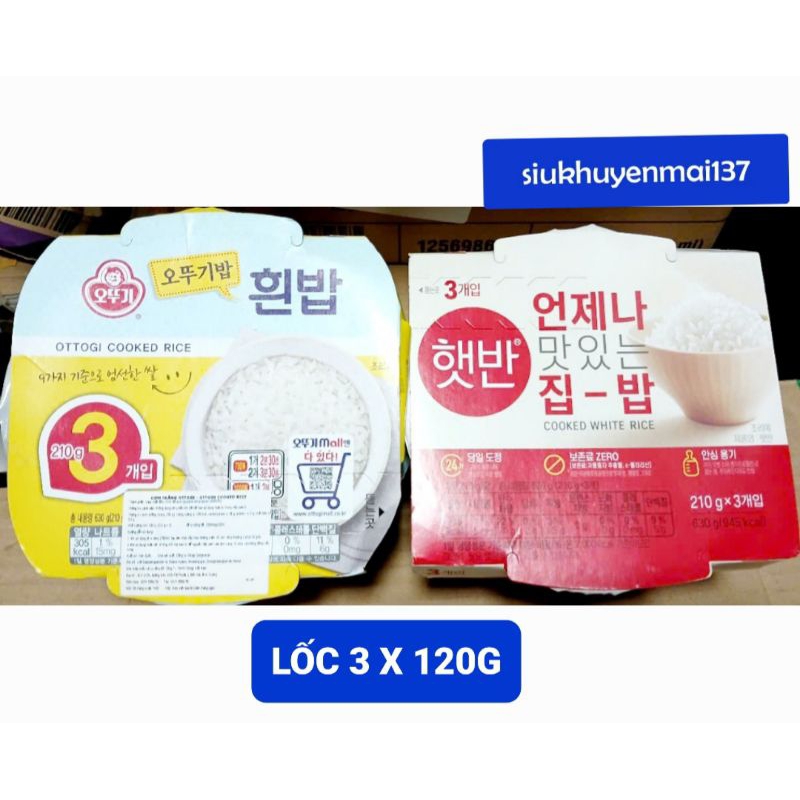 Lốc 3 cơm CJ trắng Hetbahn ăn liền hộp 210g,hsd 1/5/25, Hàn Quốc | Shopee Việt Nam
