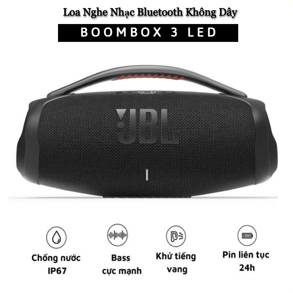 Loa Bluetooth JBL Boombox 3 LED Bass Mạnh Âm Thanh Lớn Cực Đỉnh Bluetooth 5.2. Loa Boombox 3 ...