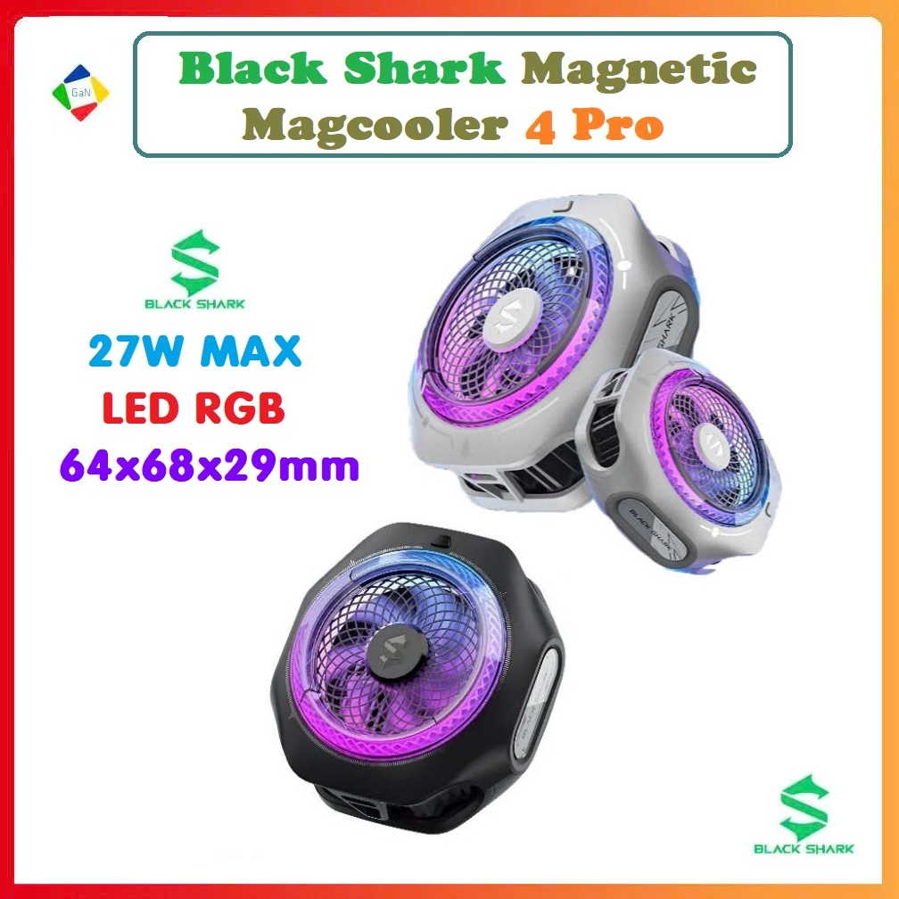 Quạt Tản Nhiệt Sò Lạnh Black Shark Magnetic Magcooler 4 Pro 27W RGB Tuỳ chỉnh App | Công Nghệ AI ...