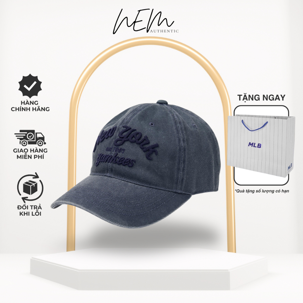 Mũ VARSITY LETTERING COLOR DENIM UNSTRUCTURED BALL CAP NEW YORK YANKEES ...