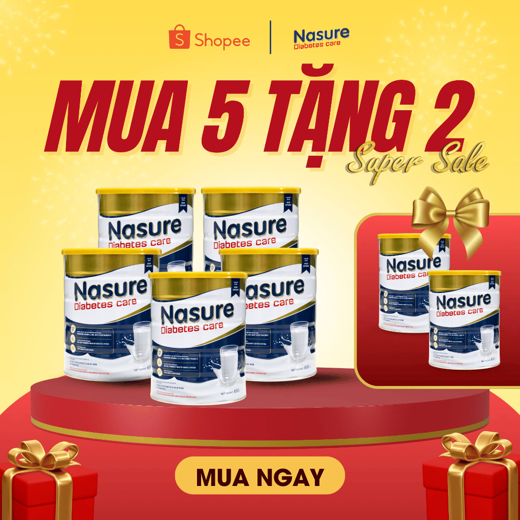 Nasure Milk | Sữa tiểu đường nhập khẩu chính hãng | Mua 5 tặng thêm 2 ...