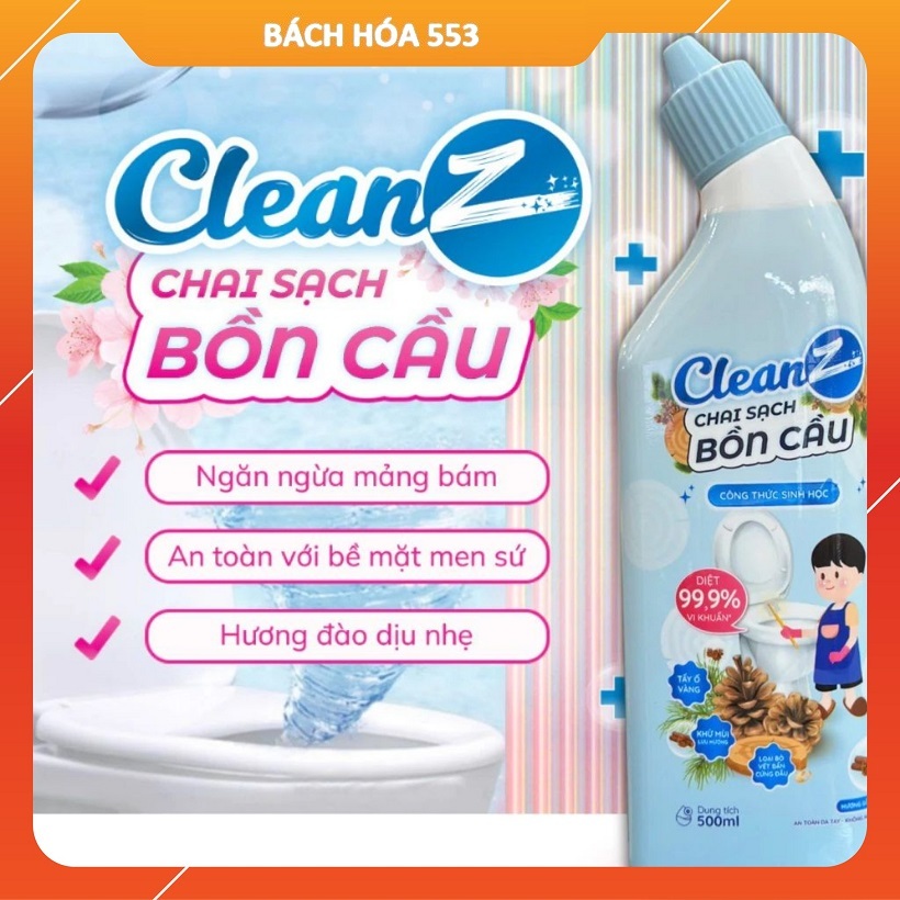 Nước Tẩy Vệ Sinh Bồn Cầu Toilet CleanZ Aikomi 500ml Hương Gỗ Thông ...