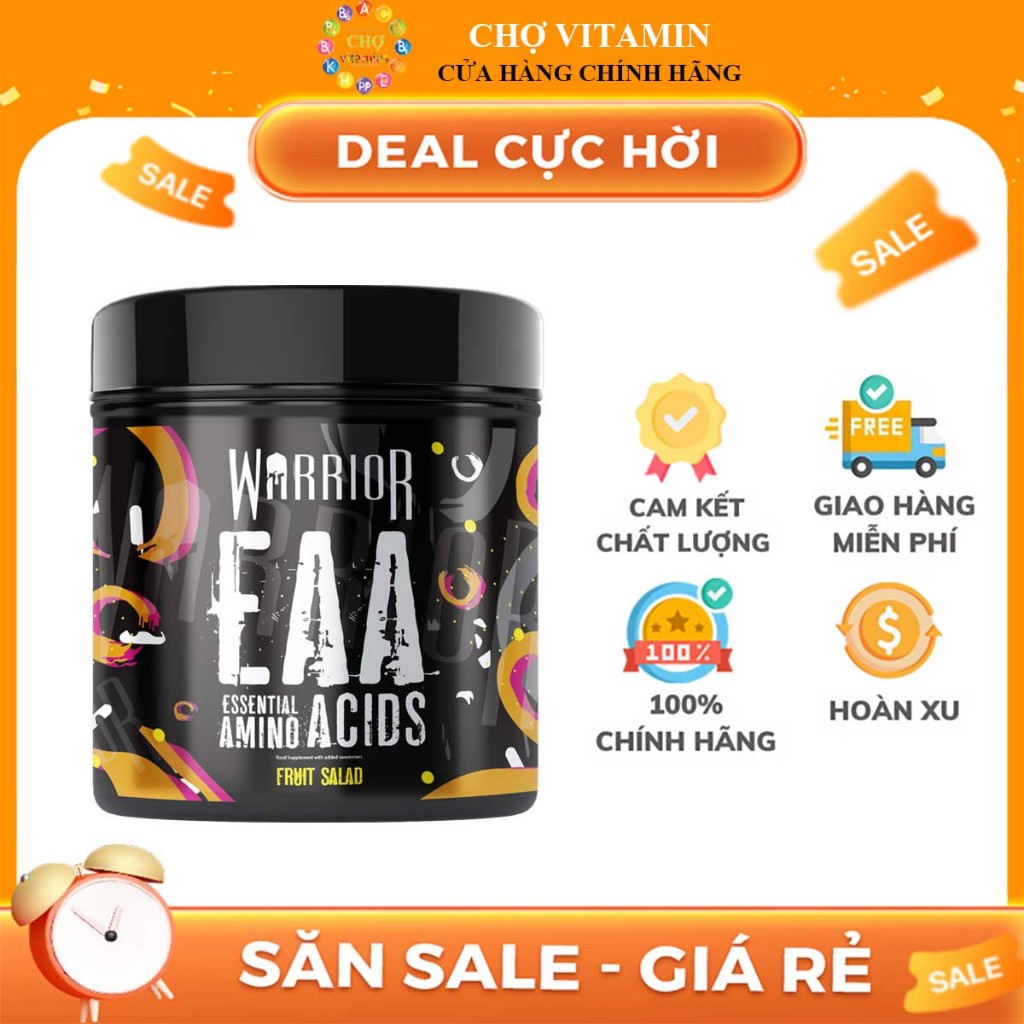 Thực Phẩm Bổ Sung Warrior EAA Cung Cấp 9 Essential AminoAcids Giúp Phục Hồi Cơ Bắp, Chống Nhức ...