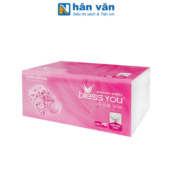 Khăn Giấy Lụa Rút Softpack Bless You Alavie - 250 tờ | Shopee Việt Nam