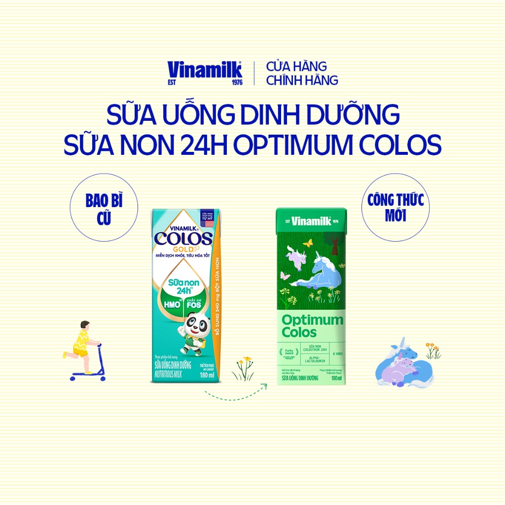 Thùng 48 hộp Sữa non Vinamilk Optimum Colos Gold 180ml | Shopee Việt Nam