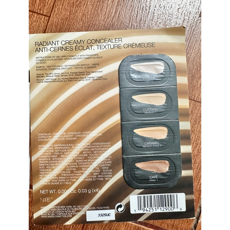 Sample Mẫu Thử Kem Che Khuyết Điểm Đa Năng Nars Radiant Creamy Concealer 4 Màu Làm Sáng Chỉnh ...