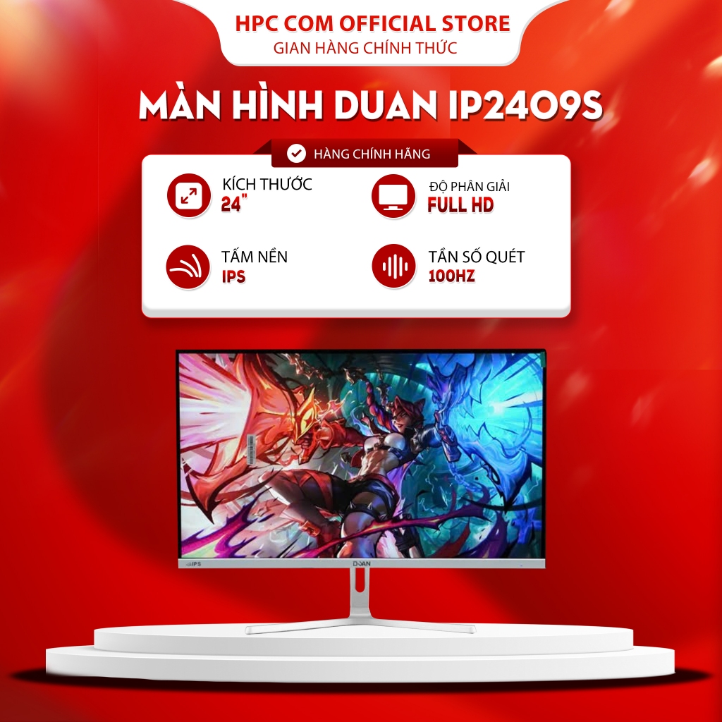 Màn Hình LCD DUAN 24inch 100HZ IP2409S Phẳng (24 inch/IPS/100Hz/2ms/Full Viền/Đen) - Hàng Chính ...