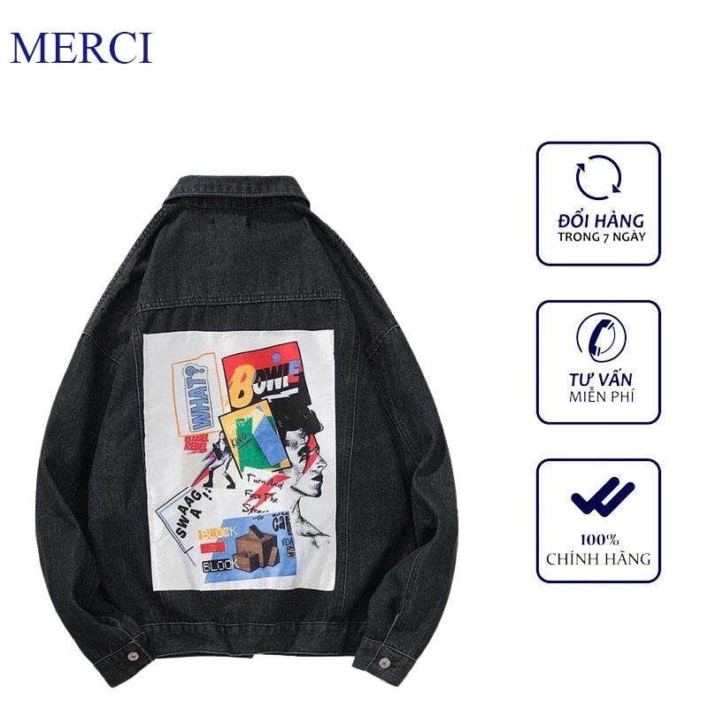 Áo Khoác Jeans Dành Nam Nữ Boni Hai Màu Xanh Đen | Shopee Việt Nam