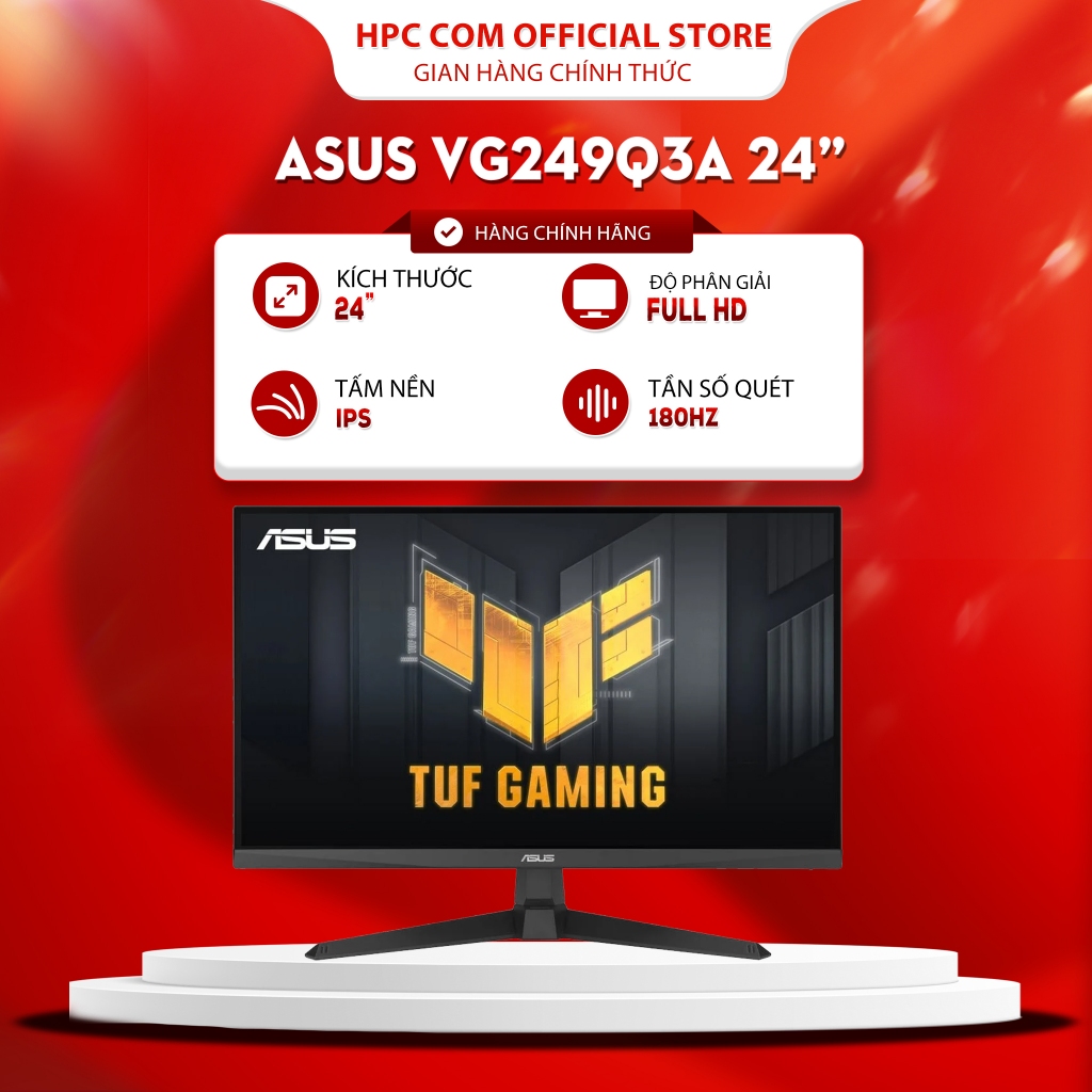 Màn hình LCD Asus 24inch VG249Q3A (1920 x 1080/ IPS/ 180Hz/1 ms ...