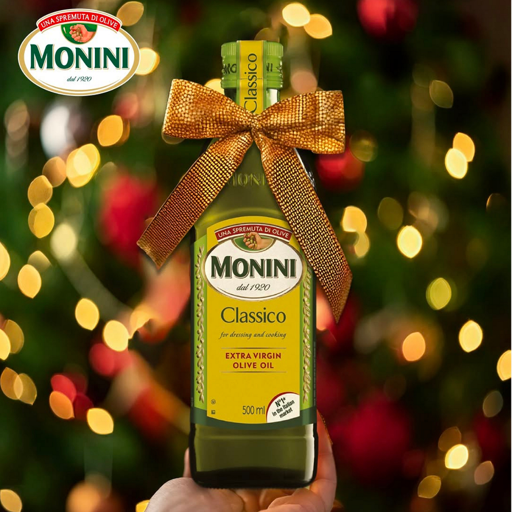 MONINI + chai EX.VIRGIN 500ml + DẦU Ô LIU Ý NGUYÊN CHẤT Classico Extra Virgin Olive Oil | Shopee ...