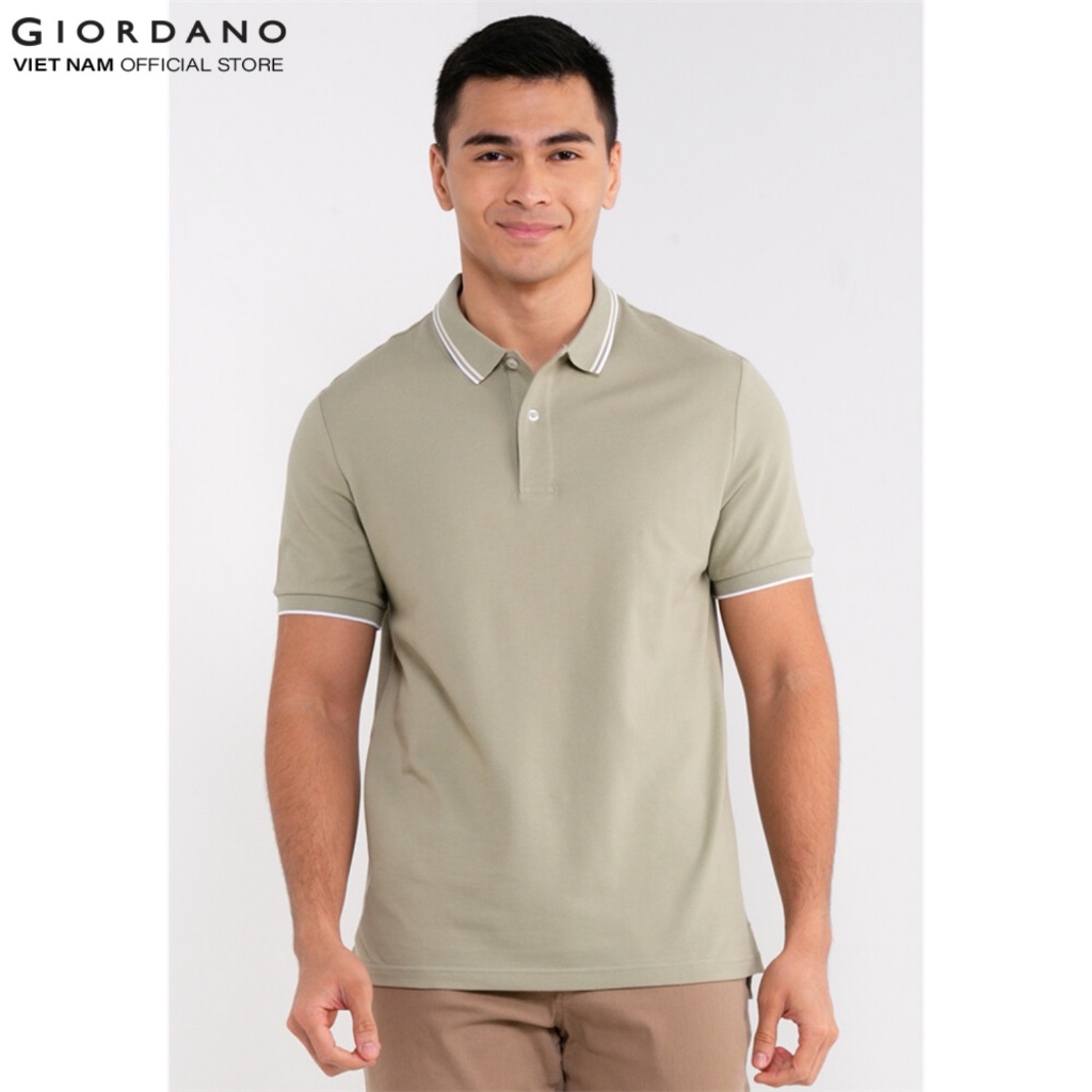 GIORDANO Áo Thun Nam Có Cổ Trơn Polo 01012018 | Shopee Việt Nam