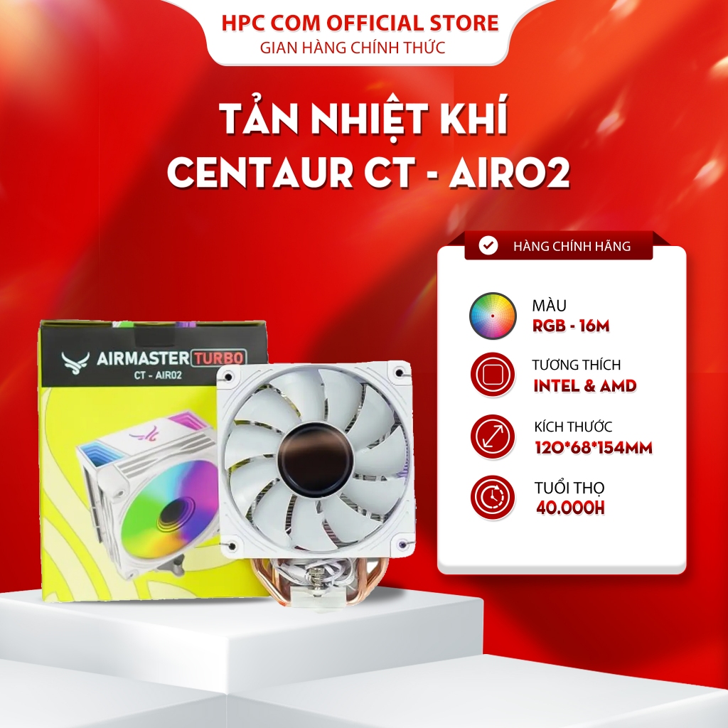Fan tản nhiệt CPU Centaur CT-AIR02 hiệu suất ổn định, độ bền cao - Hàng ...