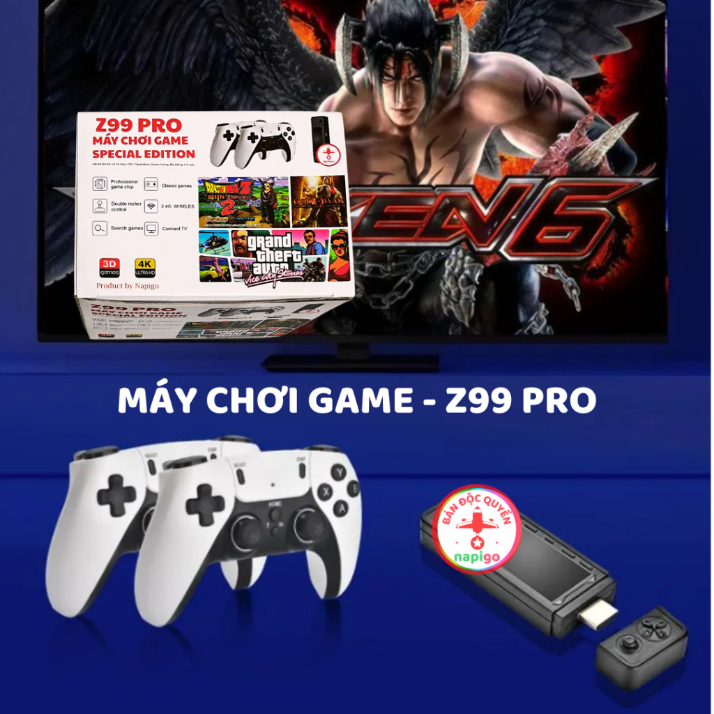 Máy chơi game Z99 PRO chuyên game PSP PSX, có game Tiếng Việt, Ram 2G ...