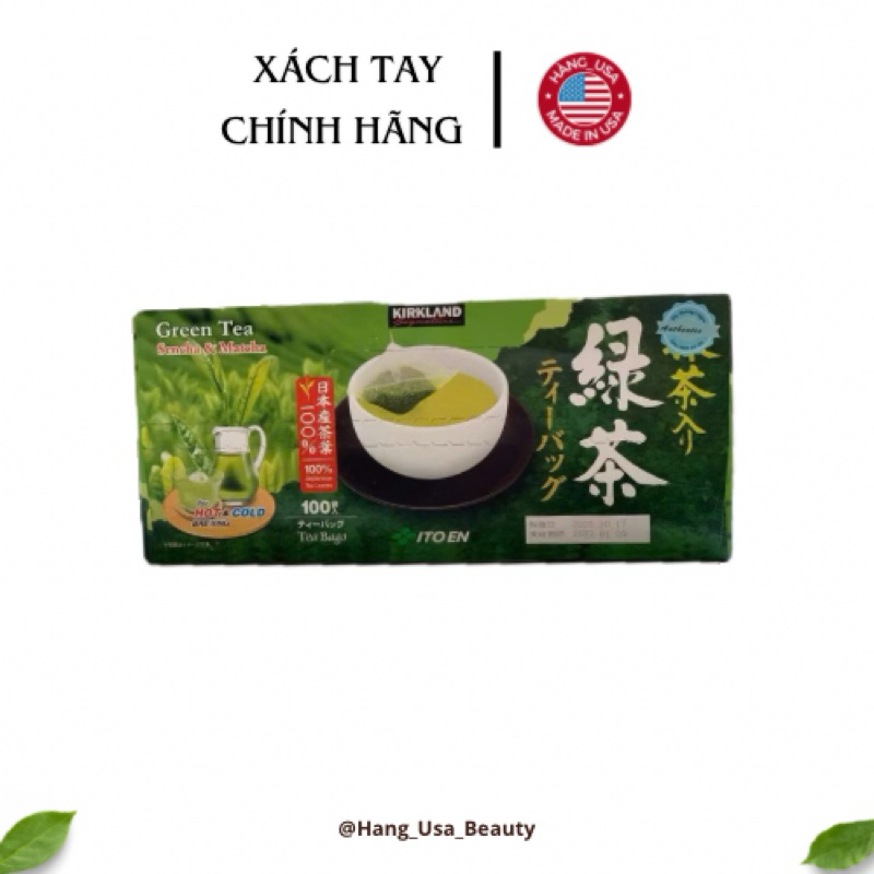 ( Date 10/2025 )Trà xanh túi lọc Kirkland Signature Green Tea A Blend ...