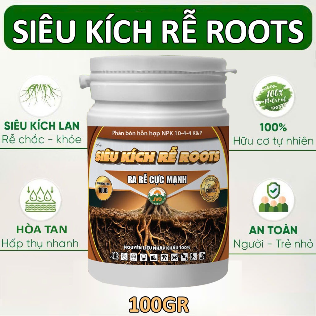 Siêu Kích Rễ Roots Hủ 100gr kích cây ra rễ khỏe, cây phát triển tốt ...
