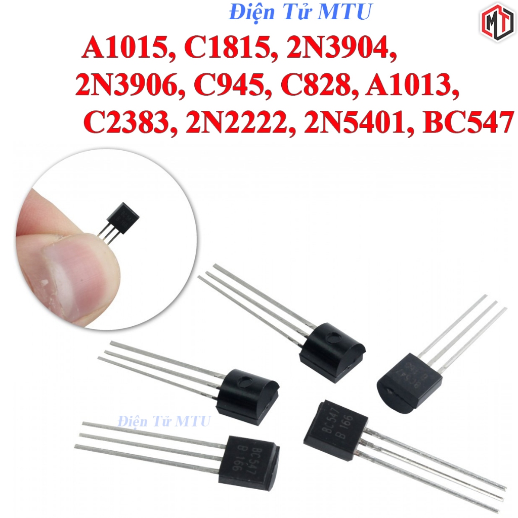 [Túi 20 Con] Transistor Chân Cắm TO-92: A1015, C1815, 2N3904, 2N3906 ...