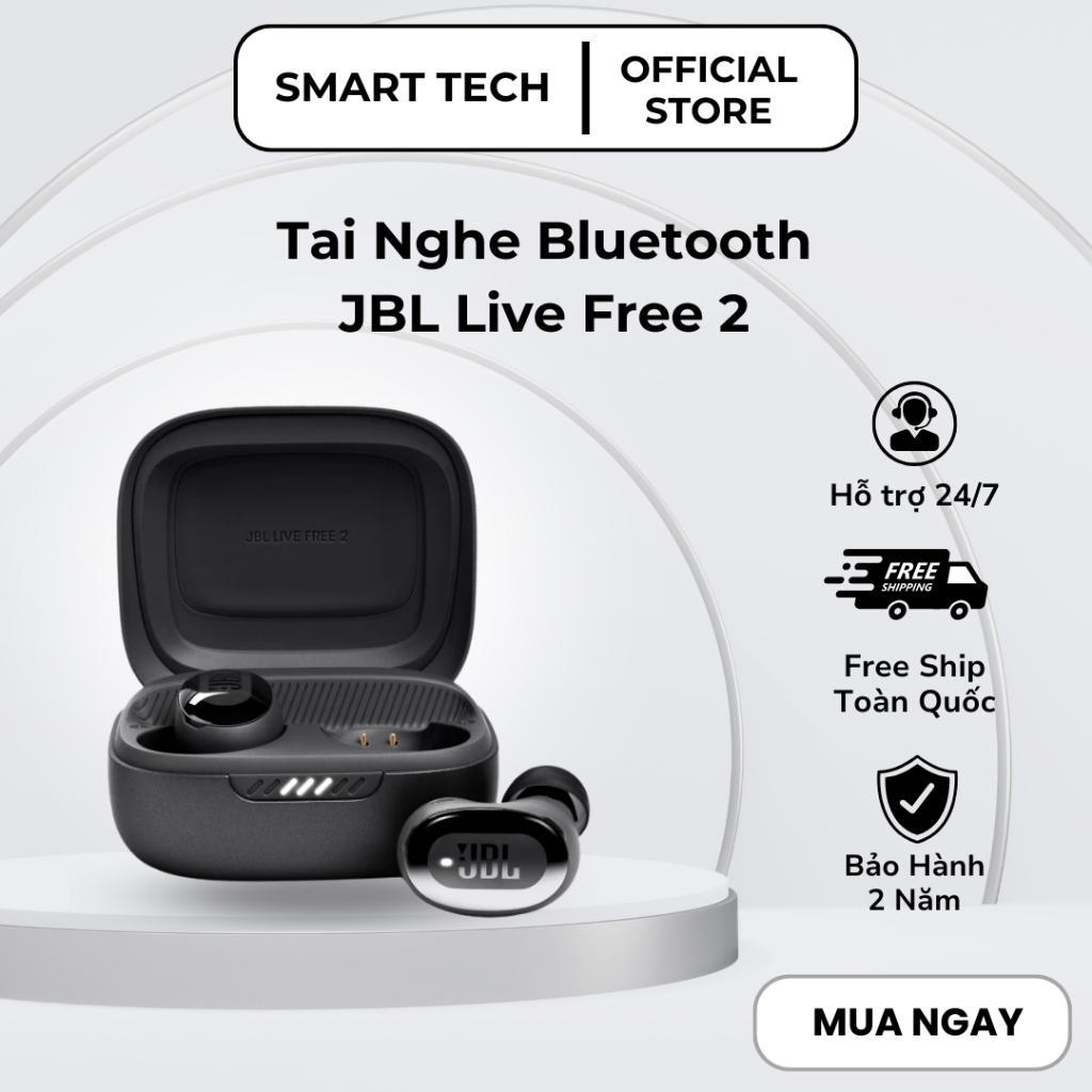 Tai Nghe Bluetooth JBL Live Free 2 TWS- Pin 35 Giờ- Kháng Nước IPX5 ...