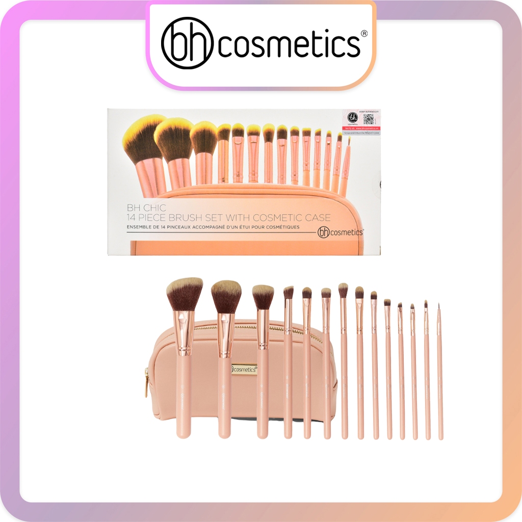 Bộ Cọ Makeup Bh Cosmetics Bh Chic 14 Piece Brush Set With Cosmetic Case ...