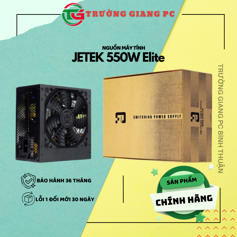 Nguồn Jetek 550Elite V2 550W - new bảo hành chính hãng | Shopee Việt Nam
