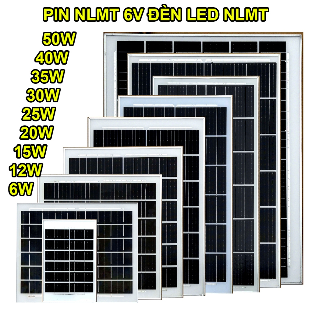 Tấm pin năng lượng mặt trời 6V 6W 12W 15W 20W 25W 30W 35W 40W 50W Tấm pin đèn năng lượng mặt ...