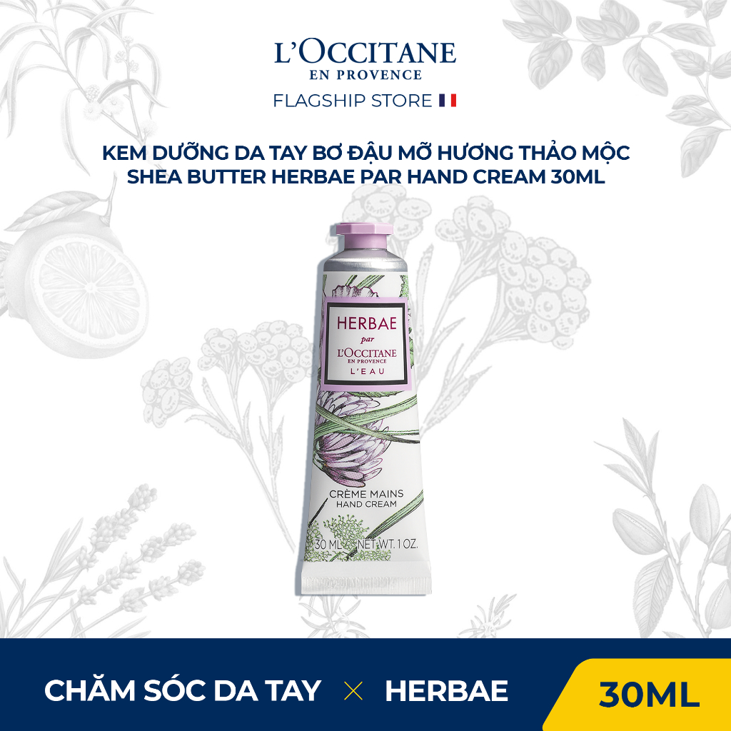 Kem Dưỡng Da Tay Bơ Đậu Mỡ Hương Thảo Mộc L'Occitane Shea Butter Herbae Par Hand Cream 30ml ...