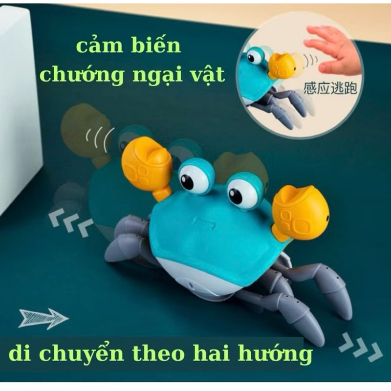 đồ chơi cua cảm biến cho bé,sử dụng sạc pin,cảm biến theo địa hình di ...