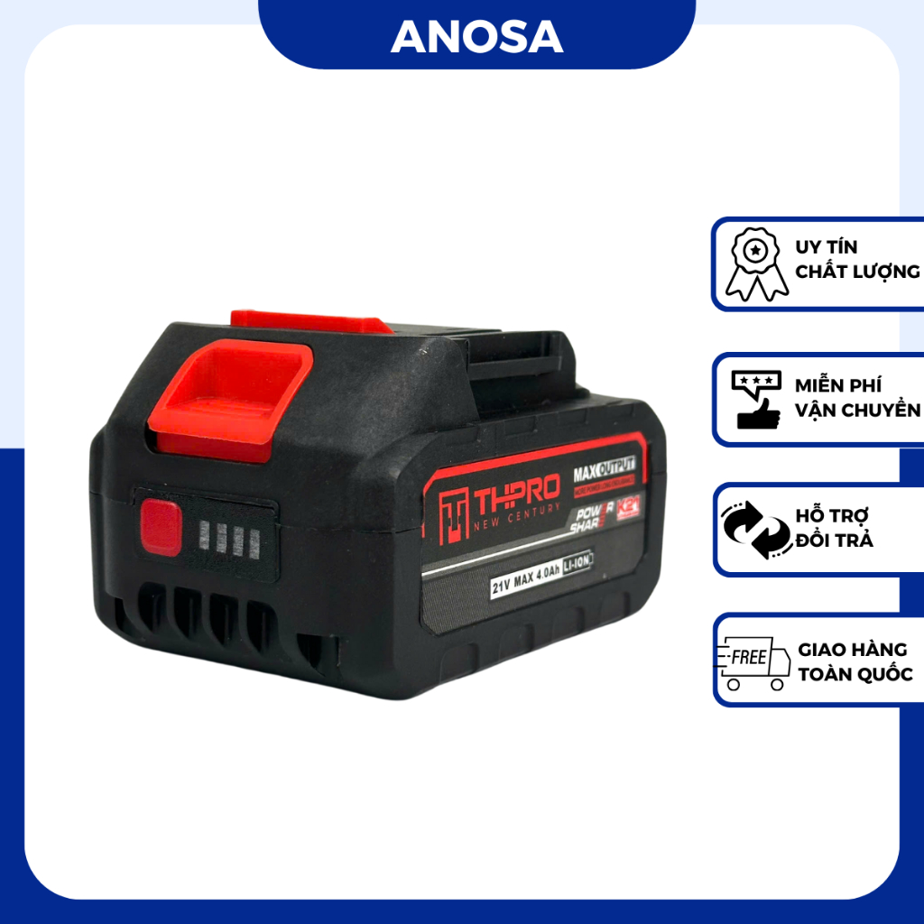 Pin 10 Cell THPRO 21V Chân Pin Phổ Thông Dùng Cho Máy Khoan, Máy Bắn ...