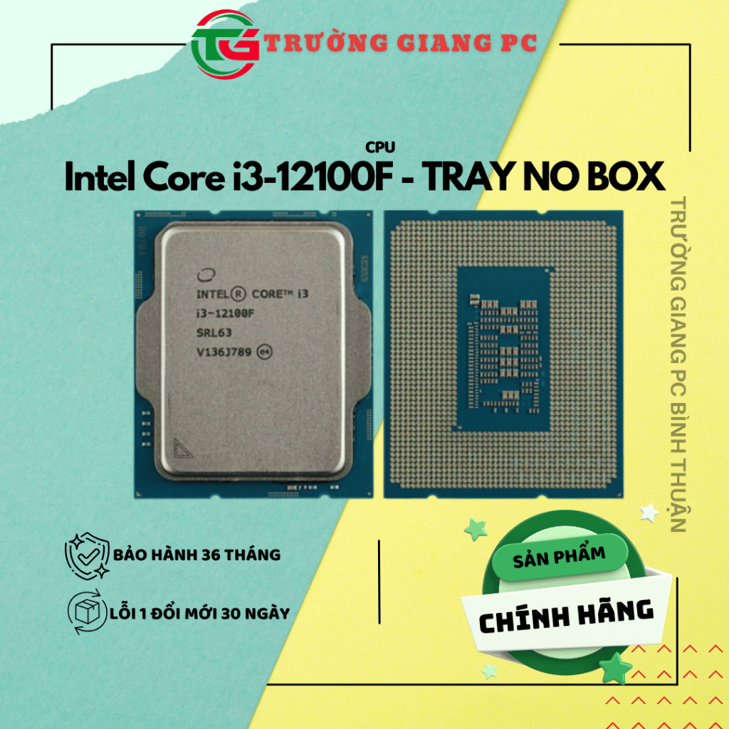 CPU Intel Core i3 12100F Tray New | 4.30 GHz, 4 Cores 8 Threads, LGA ...