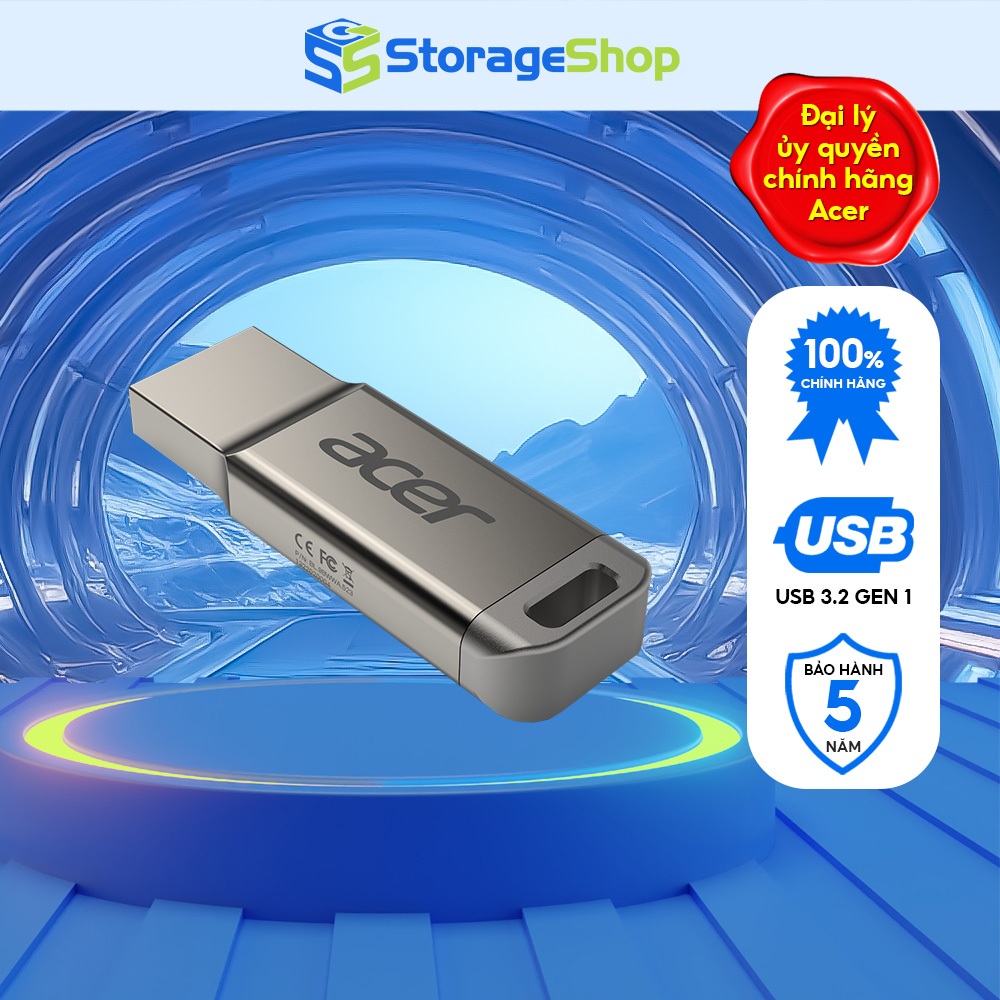 USB 3.2 Gen 1 Acer UM310 SuperSpeed dung lượng 32GB I 64GB I 128GB I 256GB I Bảo hành 5 năm ...