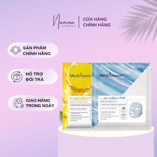 Mặt nạ thạch Collagen, Medi Answer Vita Collagen Mask 37g x 5 miếng ...