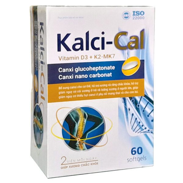 Kalci-Cal Vitamin D3 + K2- MK7, Hỗ trợ bổ sung calci phát triển chiều ...