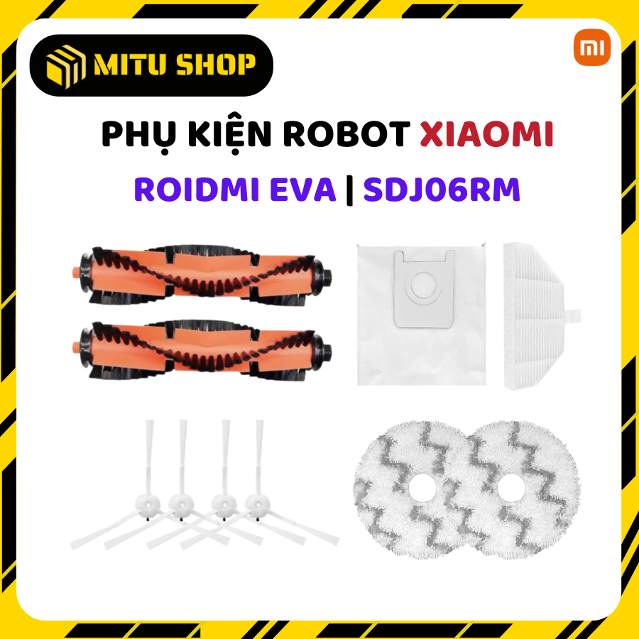 Phụ kiện thay thế Robot hút bụi Xiaomi Roidmi Eva | SDJ06RM _ Robot hút bụi lau nhà Roidme Eva ...