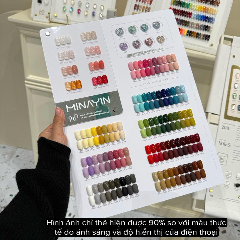 set 96 màu sơn minayin chính hãng, tặng kèm bảng màu | Shopee Việt Nam