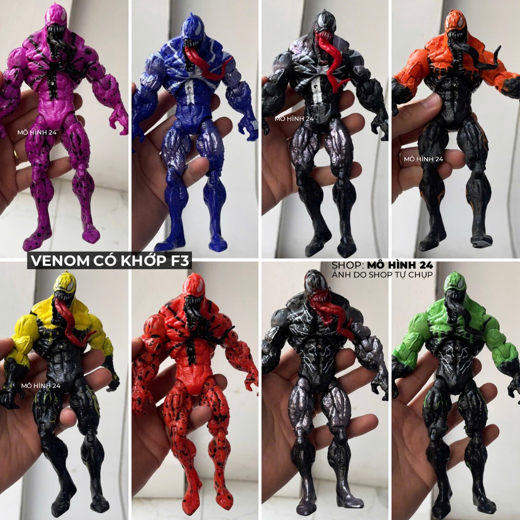 Mô Hình Venom Có Khớp F3 Cử Động Full phụ kiện 16cm Figure Riot ...