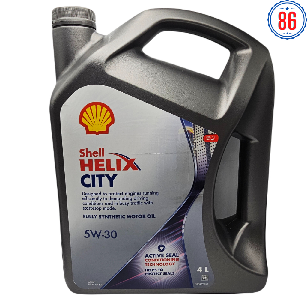 Nhớt tổng hợp cho xe máy xăng Shell Helix City 5W30 4L Sản xuất tại ...