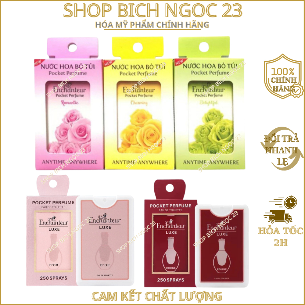 Nước hoa bỏ túi Enchanteur Charming & Delightful & Romantic 18ml/hộp ...