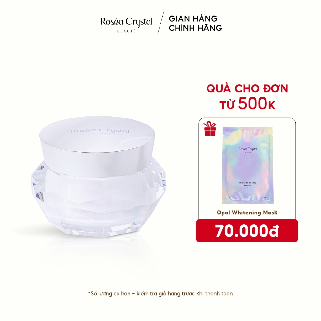 Kem dưỡng da trắng sáng Rosea Crystal Opal Intensive Whitening Cream ...