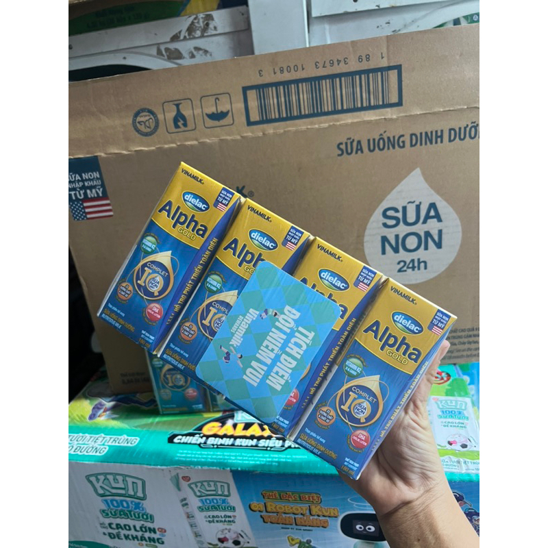 HSD: 29/5/2025 Thùng 48 hộp sữa non pha sẵn Dielac Alpha Gold 180ml | Shopee Việt Nam