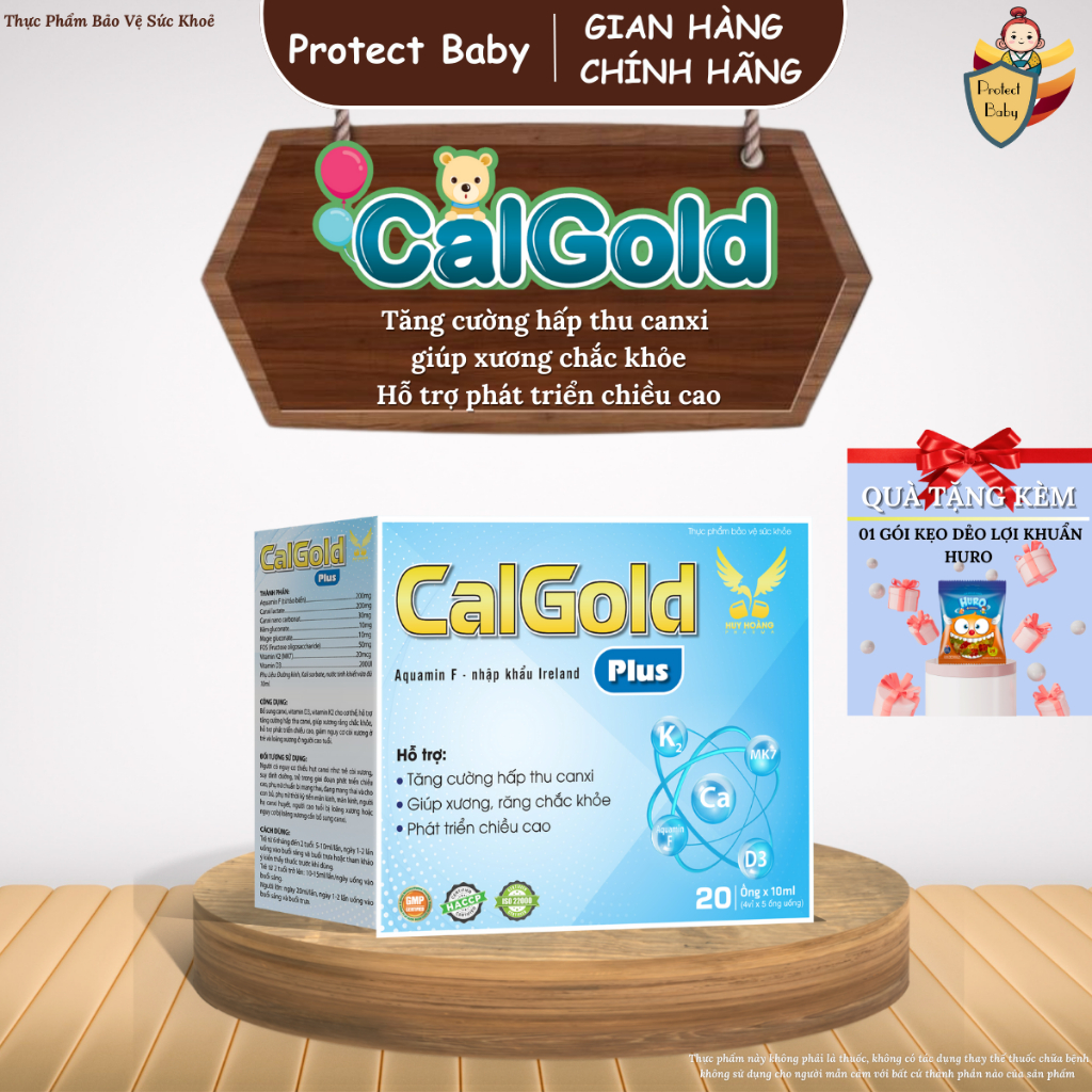 Calgold Plus (Hộp 20 ống) - Siro ống tăng chiều cao, bổ sung canxi | Shopee Việt Nam