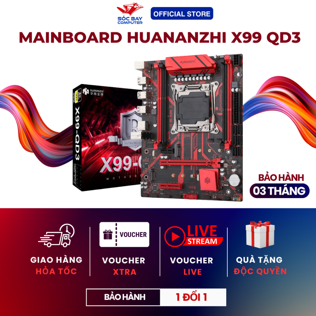 [SOC BAY OFFICIAL] Bo mạch chủ Mainboard HUANANZHI X99 QD3/QD4 - Bảo hành 3 tháng - Giá tốt nhất ...