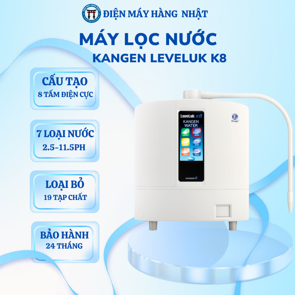 Máy lọc nước tạo ion kiềm giàu Hydro Kangen Leveluk K8 | Shopee Việt Nam