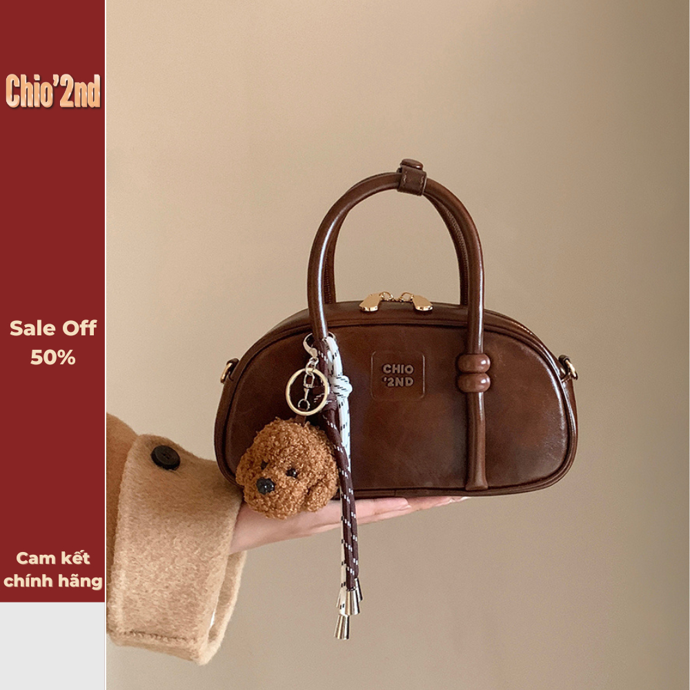 (Sẵn) Túi Xách Nữ Chio2nd Vải Cao Cấp Mẫu Mới, Túi Trống Đeo Vai Nữ Kèm Charm Hot 2024 SC54 ...